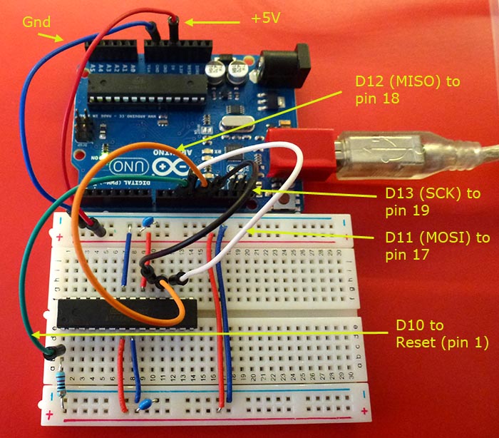 Gammon Forum : Electronics : Microprocessors : How to make an Arduino-compatible minimal board